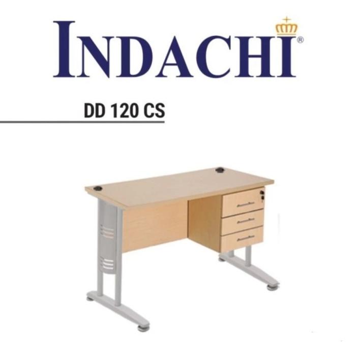 Jual Meja kantor meja kerja indachi DD 120 CS uk 120 x 60 cm kaki besi ...