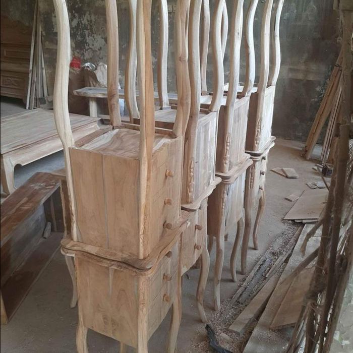 Promo Nakas Cempolong Bedside Kayu Jati Solid - Belum warna - Kab ...