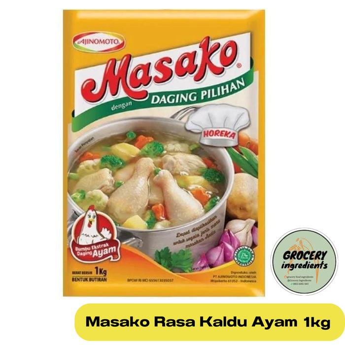 Jual Masako Ajinomoto Rasa Ayam 1kg / kaldu ayam / penyedap rasa ayam ...