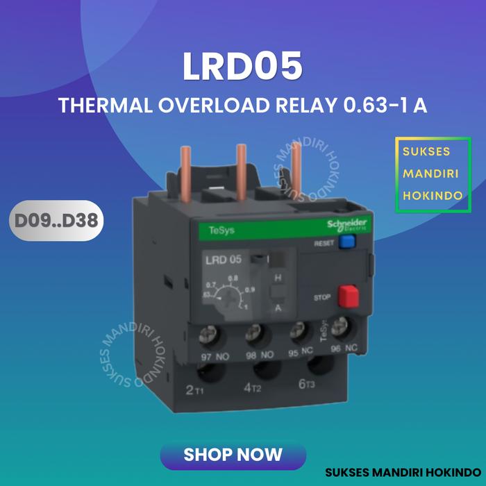 Promo LRD05 LRD 05 Thermal Overload Relay Schneider TeSys Original SNI ...