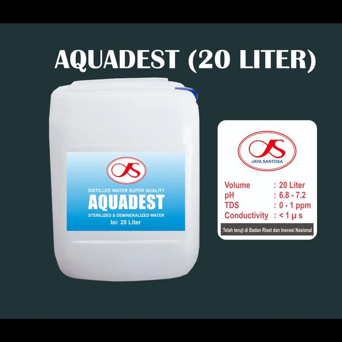 Jual Aquades / Aquadest / Akuades / Air Suling / Distilled Water 20 Liter - Kota Tangerang ...