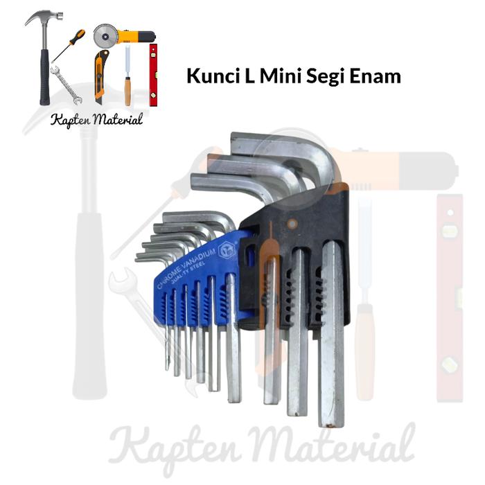 Jual Kunci L Segi Enam Mini | Kunci L Set Segi6 Kecil | Hey Key ...