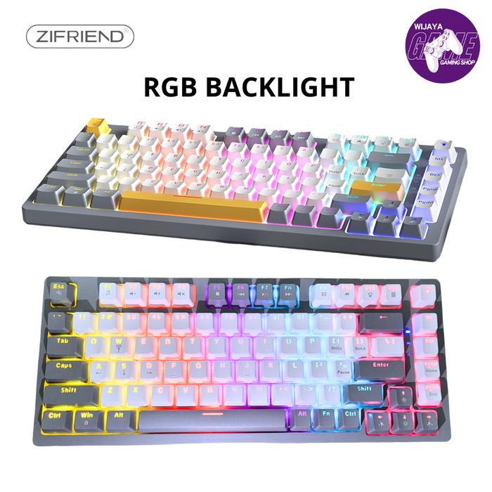 Jual Zifriend T82 Mechanical Gaming Keyboard Red Switch Pluggable 80% Rgb Di Seller Sweet Shop ...