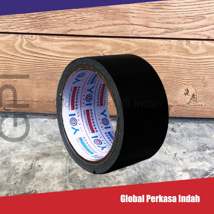 Jual Lakban Kain Hitam Cloth Tape Black Isolasi Serbaguna Jilid Buku ...