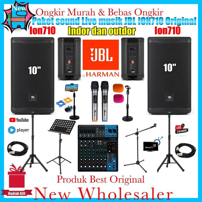 Jual Paket Sound Live musik JBL ION710 Original 10 inch Double Power ...