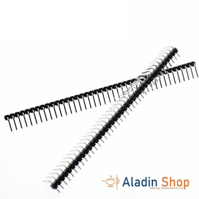 Jual Konektor Pin Header Male 40P 40Pin Bengkok right angle 2.54mm duri ...