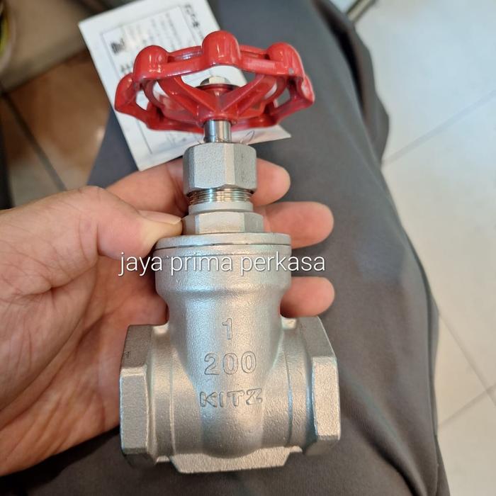 Jual GATE VALVE KITZ STAINLESS SS 304 1" INCH JIS 10K / Gate Valve Kitz Stainless Drat DN25 ...