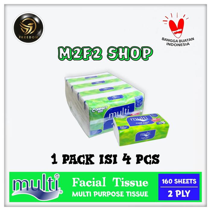 Jual Multi Facial Tissue Non Perfumed Compact Size 2 Ply | Tisu Wajah ...