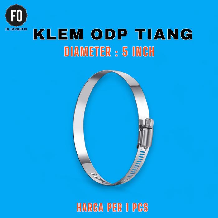 Jual KLEM TIANG ODP/cincin ring 5 inci/clamring besi pengikat odp fiber ...