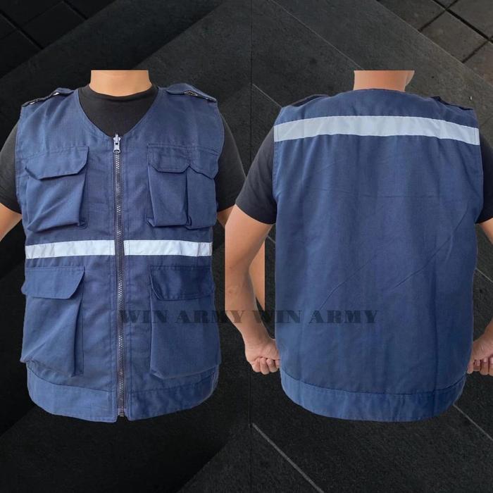 Jual Rompi Safety Tactical 5 Saku/Rompi Lapangan/Rompi Panitia/Rompi ...