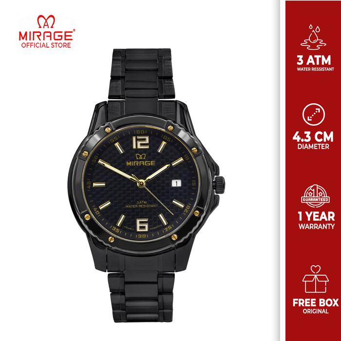 Promo Jam Tangan Pria Mirage Sporty Formal Analog Tanggal Aktif ...