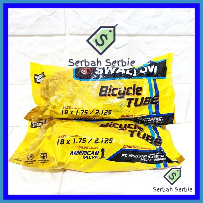 Jual BAN DALAM SEPEDA 18X1.75 18X2.125 SWALLOW 18 X 1.75 1.90 1.95 2.00 2.125 175 190 195 200 ...