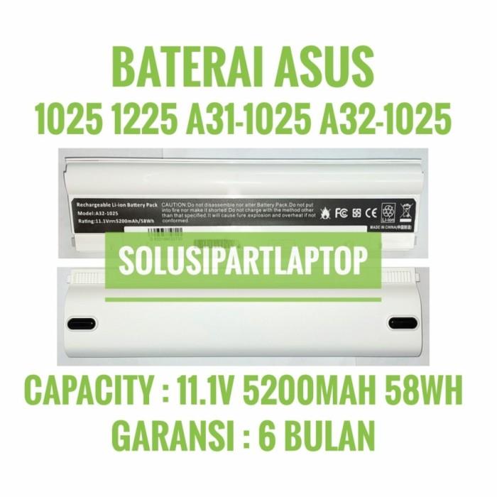 Jual BATERAI ASUS 1025 1025C 1225 A31-1025 A32-1025 1025 R052 BLACK ...