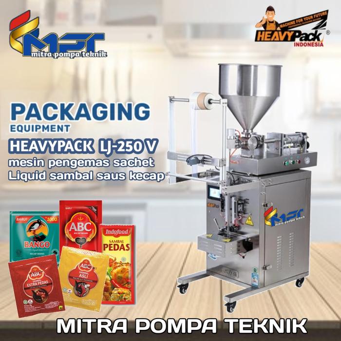 Jual mesin pecking sachet liquid HEAVYPACK LJ-250V mesin pengemas ...