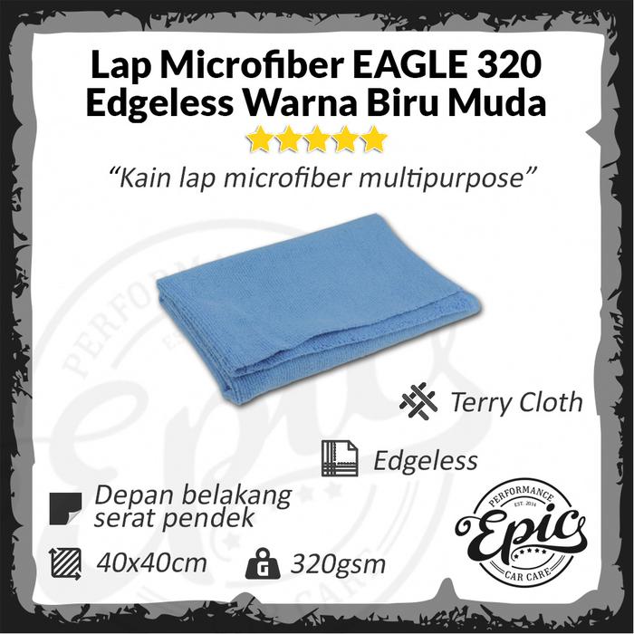 Jual Kain Lap Microfiber Lap Buff Coating Kumpon Kompon Mobil Edgeless ...
