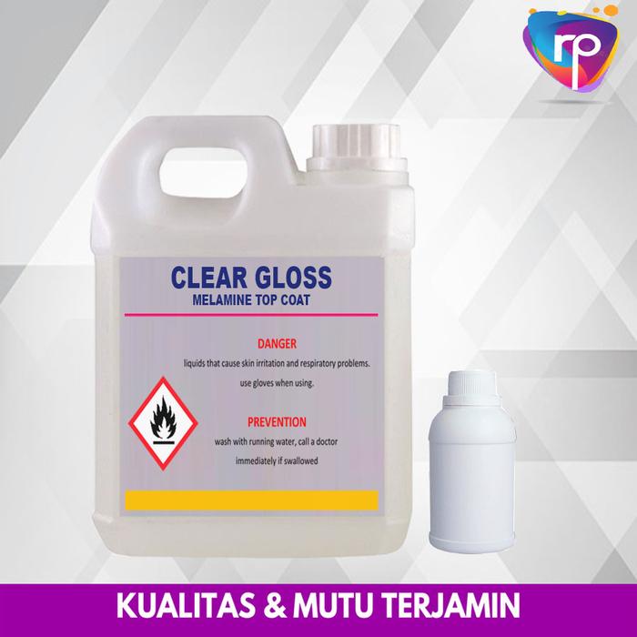 Jual Melamine Top Coat Clear Gloss 1 Liter - 500ml - set - Kab ...