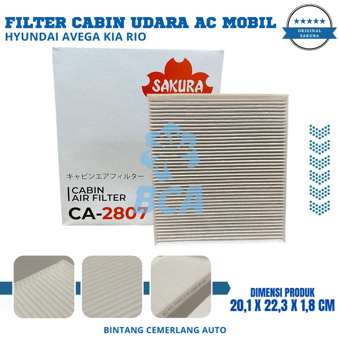 Jual FILTER UDARA AC MOBIL KIA RIO AVEGA SAKURA ASLI - Kab. Tangerang ...