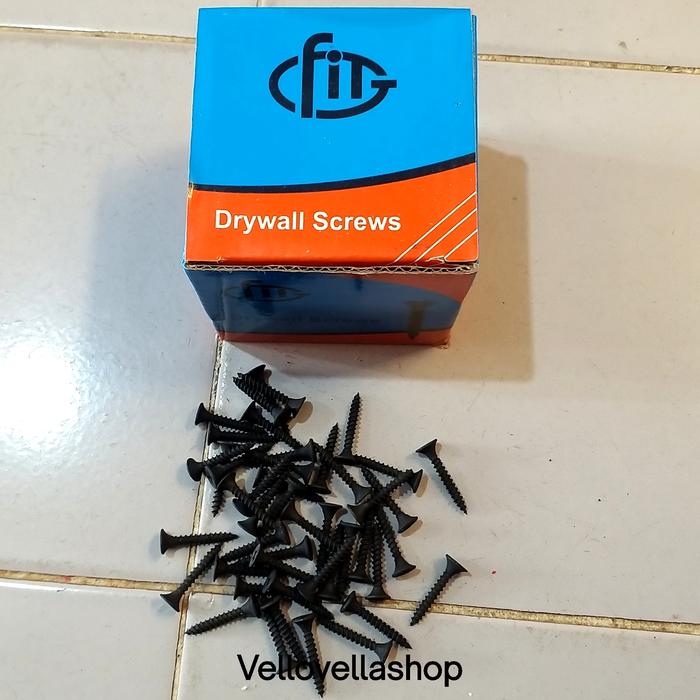 Jual Skrup gypsum / sekrup gipsum / baut gipsum / baut gypsum ukuran 6 x 1 inch FIT - Kota ...