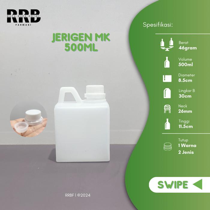Jual Jerigen 500ml Segel Jerigen Kotak 500ml HDPE Jerigen Madu Botol ...