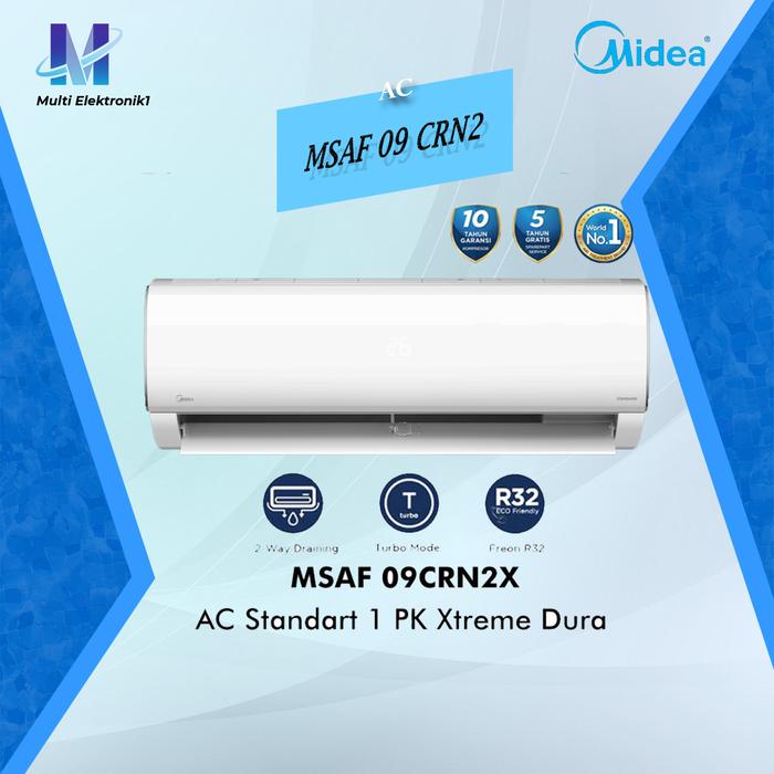Jual AC MIDEA 1 PK MSAF 09 CRN2X STANDART SERIES - PAKET PASANG - Kota Tangerang Selatan - PT ...