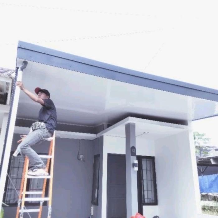 Jual pemasangan kanopy pvc rangka baja ringan atap alderon Rs dan plvon ...