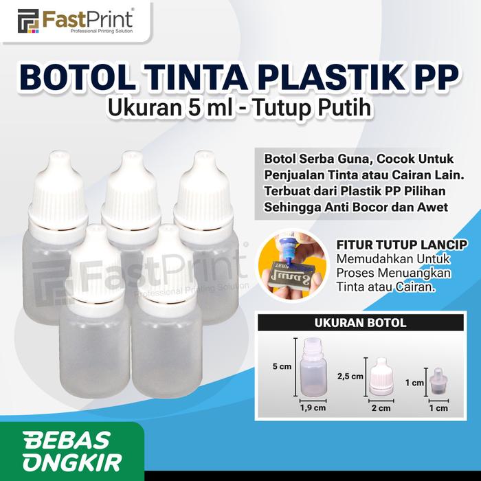 Jual Botol Tinta Stempel Plastik Kosong 5 ML - Kota Bekasi - Fast Print ...