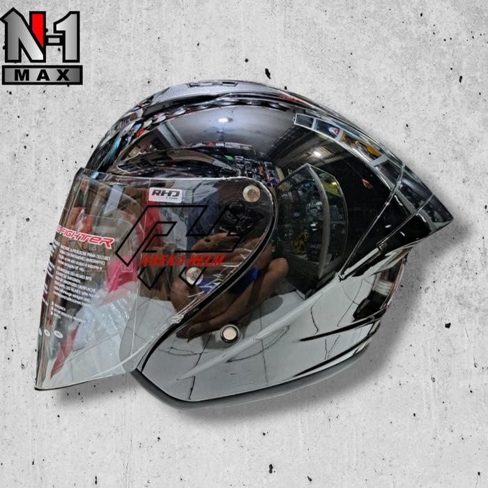 Jual Helm NHK N1 MAX SOLID single visor / semua warna - black, L - Kota ...