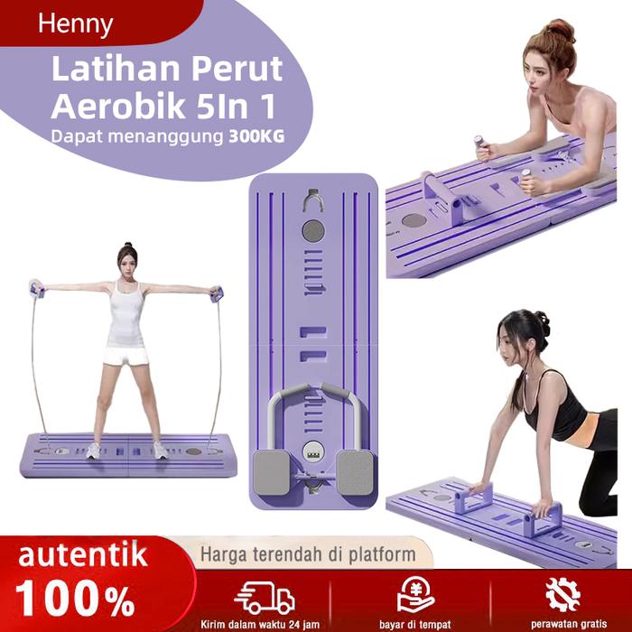 Jual alat gym rumah/Roda Perut/AB Wheels Roller Plank Trainer 4in1 Sit ...
