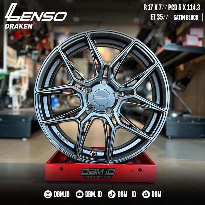 Promo Velg Lenso Draken R17 17x7 5x114.3 et 35 Satin Black Hitam HRV Xpander Cicil 0% 3x - Kota ...