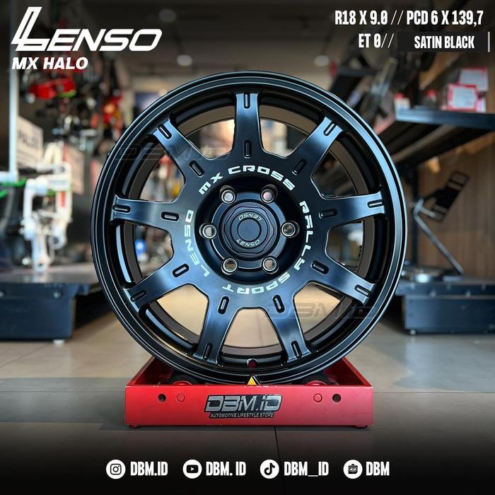Promo Velg Lenso MX-HALO R18 18X9 6X139.7 et 00 Satin Black OZ RALLY ...