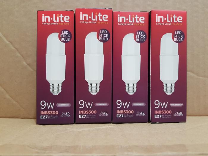 Jual LAMPU LED STICK BULB INBS300 9WATT/15WATT 6500K IN LITE - 9WATT ...