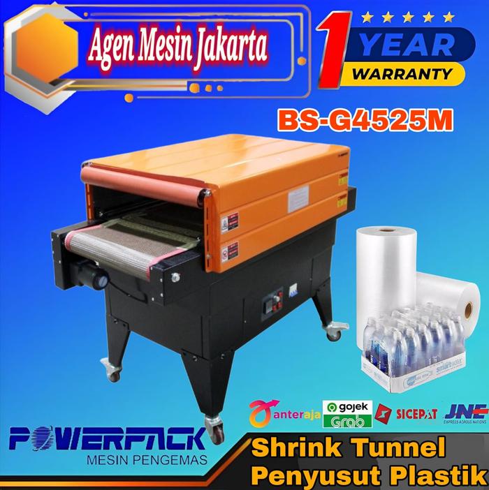 Jual Mesin Shrink Tunnel Penyusut Plastik Pack Seal Mesh Conveyor BS ...