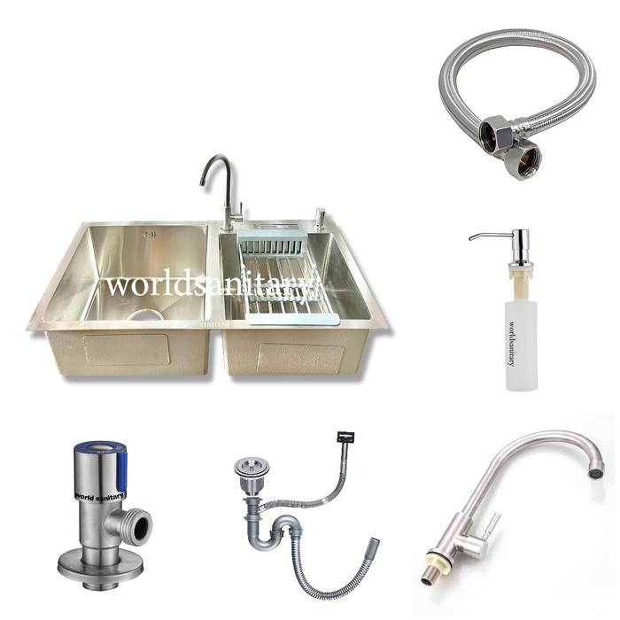 Jual Kitchen Sink OMON Tempat Pisau | Bak Cuci Piring Stainless 8245 ...