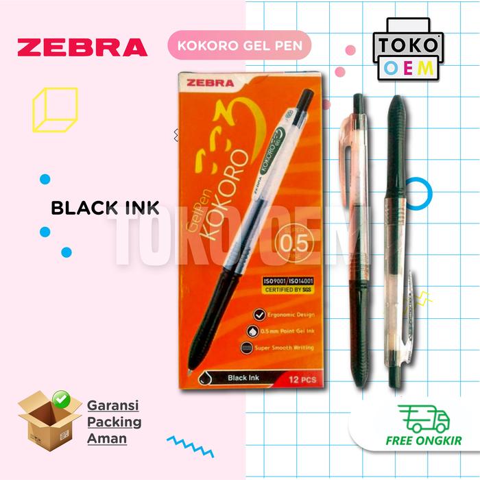 Jual PULPEN ZEBRA KOKORO GEL PEN 0.5 MM - BLUE - Kab. Tangerang - TOKO ...