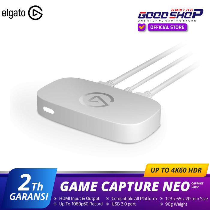 Promo ELGATO GAME CAPTURE NEO 4K60 HDR Capture Card Cicil 0% 3x ...