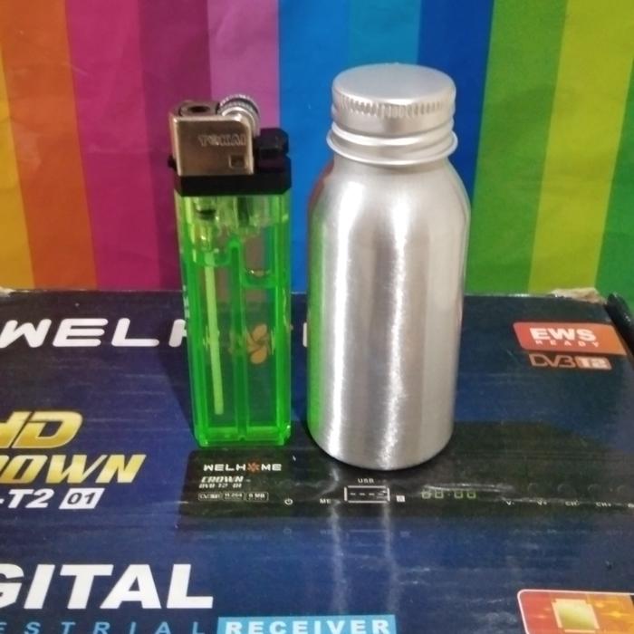 Jual kaleng/botol/wadah air aluminium bekas parfum isi 5 liter - 55ml ...