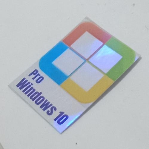 Jual stiker laptop komputer hologram windows 10 pro vip series 2024 ...