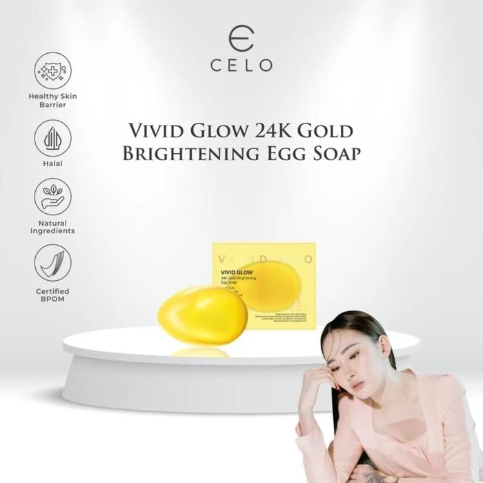Jual CELO VIVID GLOW 24K GOLD BRIGHTENING EGG SOAP - Kab. Deli Serdang - Celo Beaute | Tokopedia
