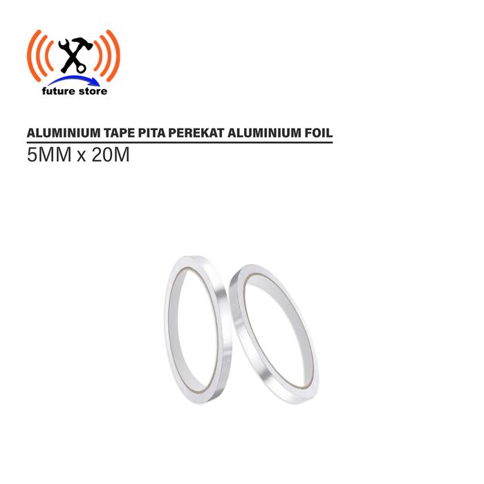 Jual ALUMINIUM FOIL TAPE ISOLATIF LAKBAN TAHAN PANAS UKURAN 5CM - 5mm/0 ...