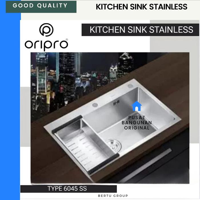 Jual BAK CUCI PIRING KITCHEN SINK STAINLESS SUS 304 ONAN 6045 ASLI ...