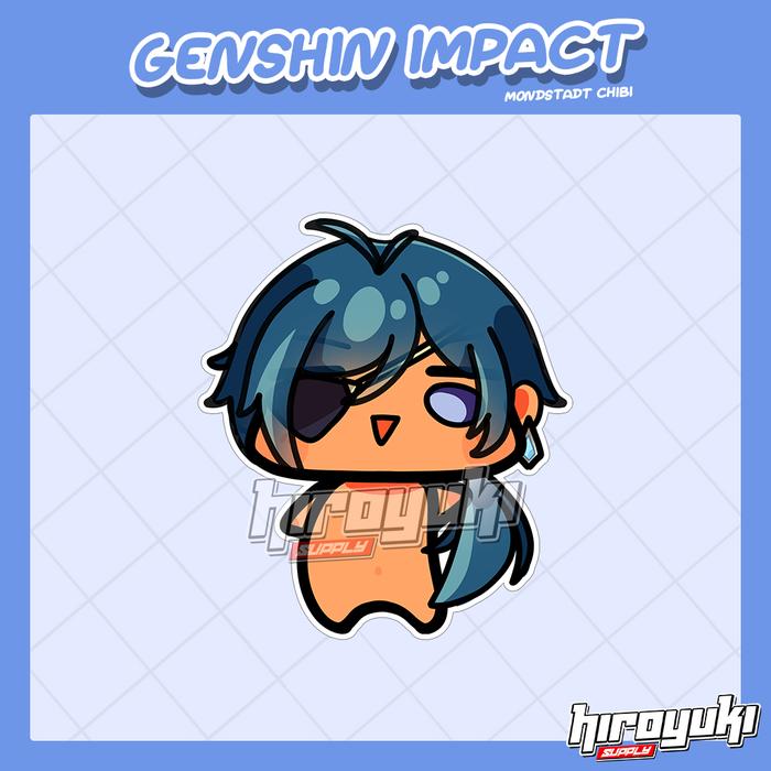 Jual Sticker Genshin Impact Mondstadt Chibi - Kaeya, 8CM - Kota Bandung ...