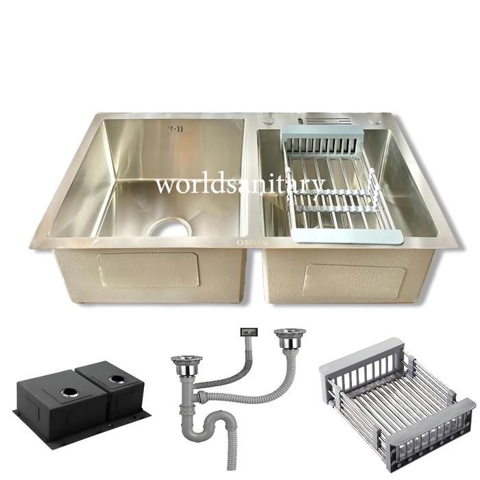 Jual Kitchen Sink OMON Tempat Pisau | Bak Cuci Piring Stainless 8245 ...