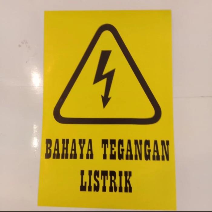 Jual STICKER BAHAYA TEGANGAN LISTRIK 20X30 CM - Kota Medan - Aneka ...