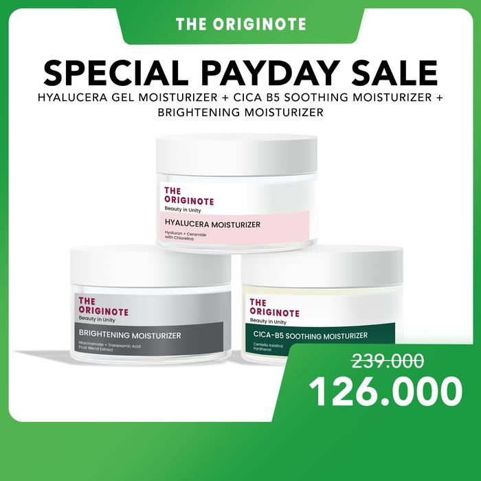 Promo The Originote Bundle Moisturizer Combo - Hyalucera+Cica ...