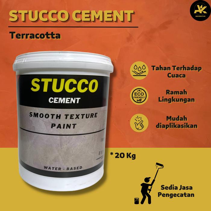 Jual Cat Stucco Cement Concrete Theme - TerraCotta 20kg - Kota Bekasi ...