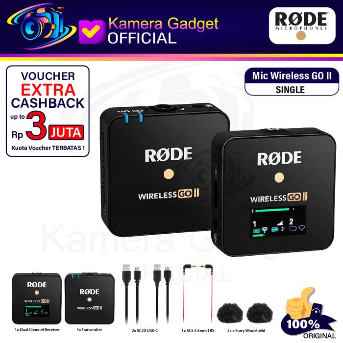 Promo Mic Rode Wireless GO II 2-Person Compact Digital Wireless ...
