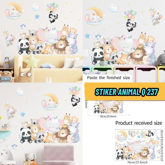 Jual Wallsticker Wall Stiker Sticker Dinding Motif Gambar Animal ...