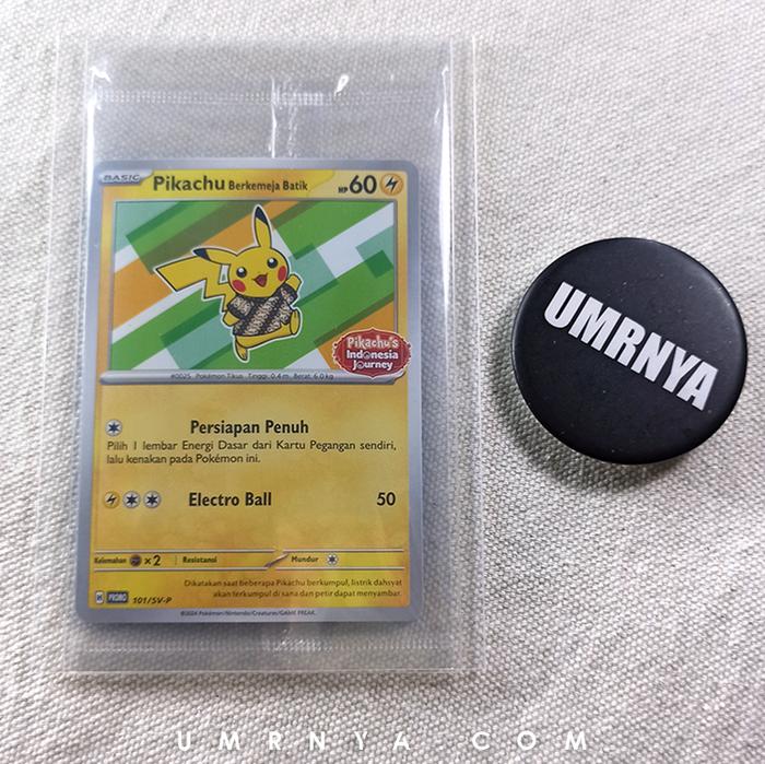 Jual Pokemon TCG Pikachu Berkemeja Batik Promo Pokémon Indonesia ...