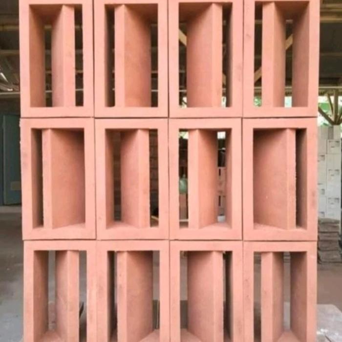 Jual roster beton/loster minimalis motif nako 15x30 - Merah - Kota ...
