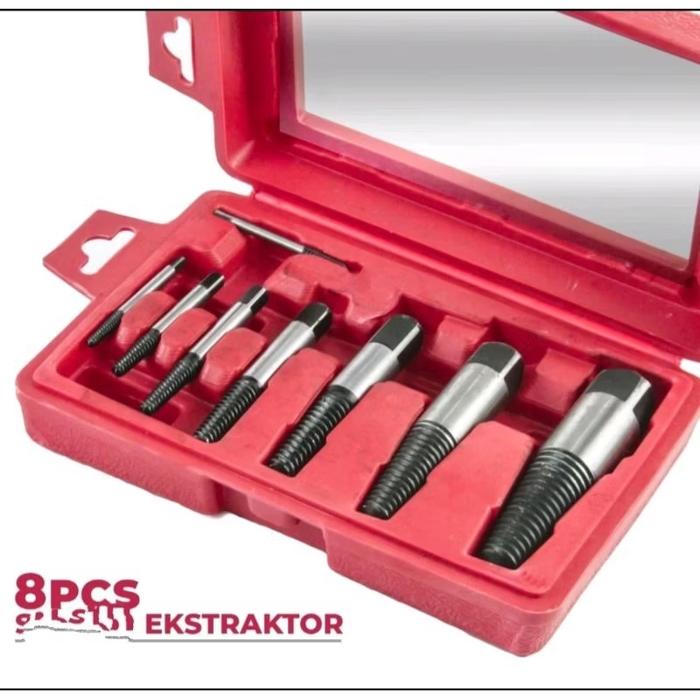 Jual Tap Balik Pembuka Baut Patah Rusak Screw Extractor Set 8 Pcs - Kab ...